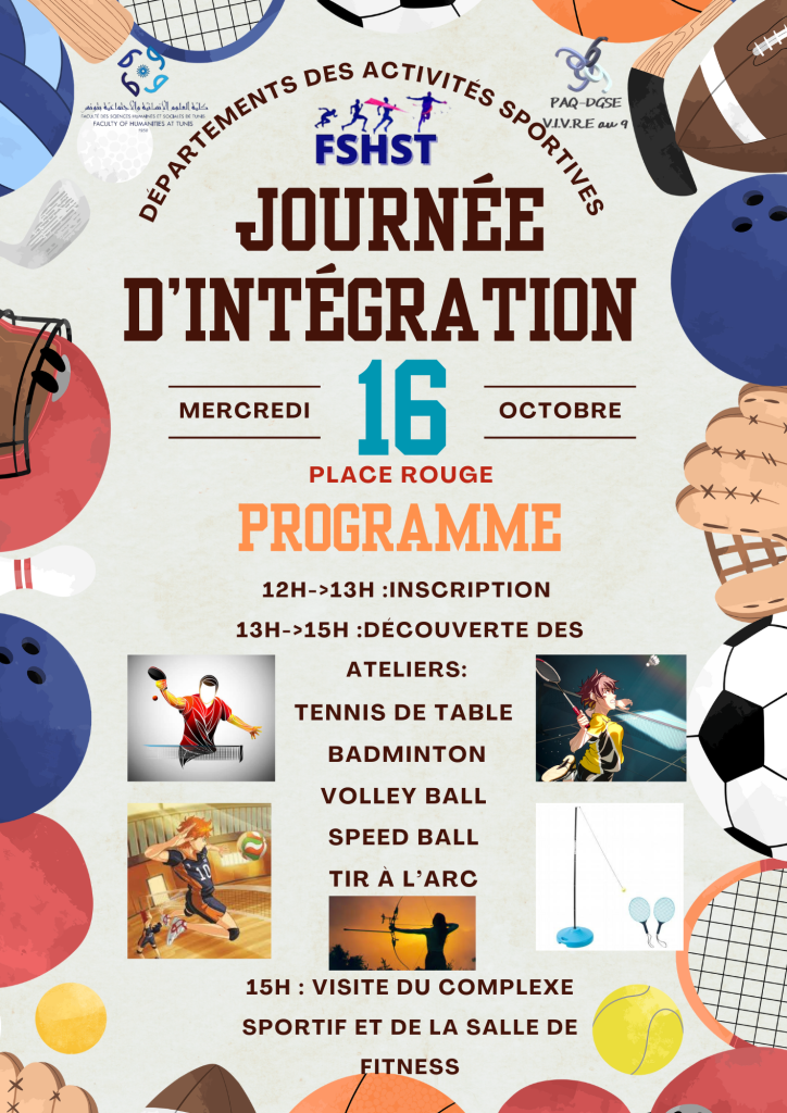 Journée d’intégration (département des activités sportives) – Faculté ...